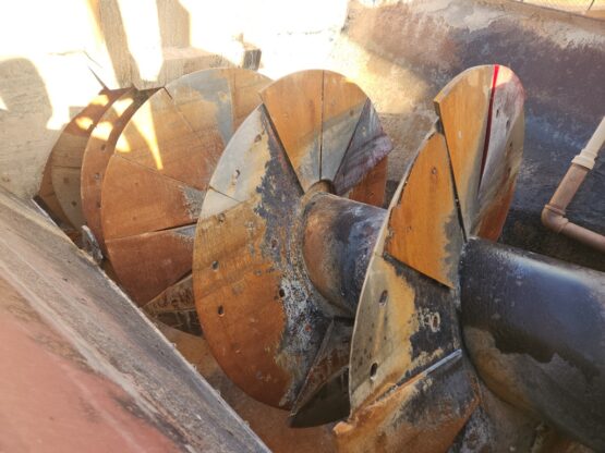 Sand Screw - McLanahan 54” diameter x 35’ long Single Spiral Sand Screw ...