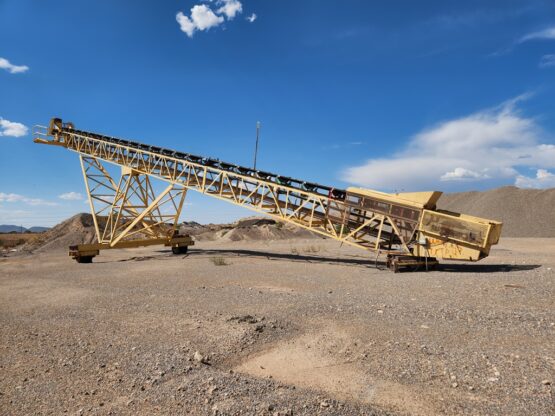 Radial Stacker - 24” wide x 100’ long Fixed Height Radial Conveyor ...