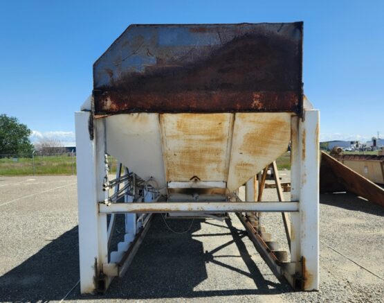 (4) - FOUR BIN COLD FEED HOPPERS - 8 1/2’ x 8’ hoppers with clam gate ...