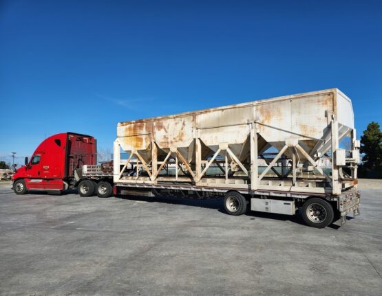 (4) - FOUR BIN COLD FEED HOPPERS - 8 1/2’ x 8’ hoppers with clam gate ...